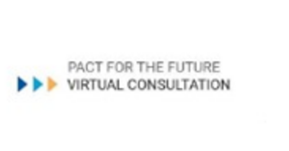 Pact for the Future: Virtual Consultation - SDG Global Forum
