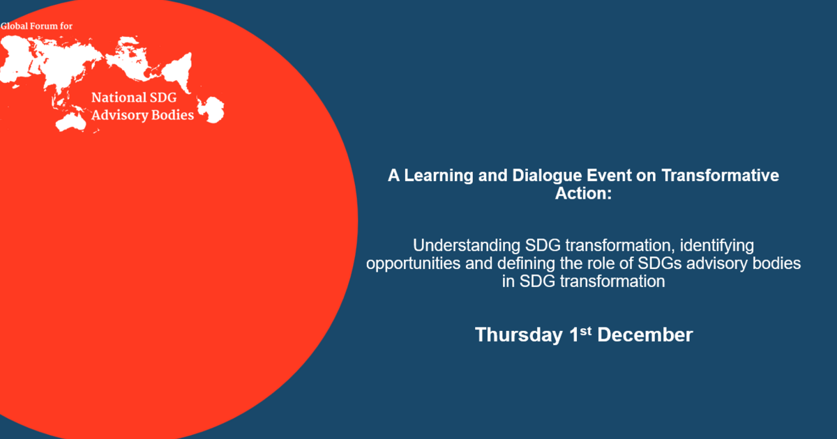 Transformative Action Learning And Dialogue Webinar Sdg Global Forum